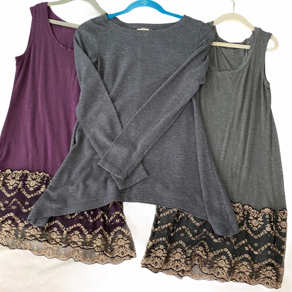 LOGO by Lori Goldstein | Tops | Logo Layers Layering Waffle Long Tee ...